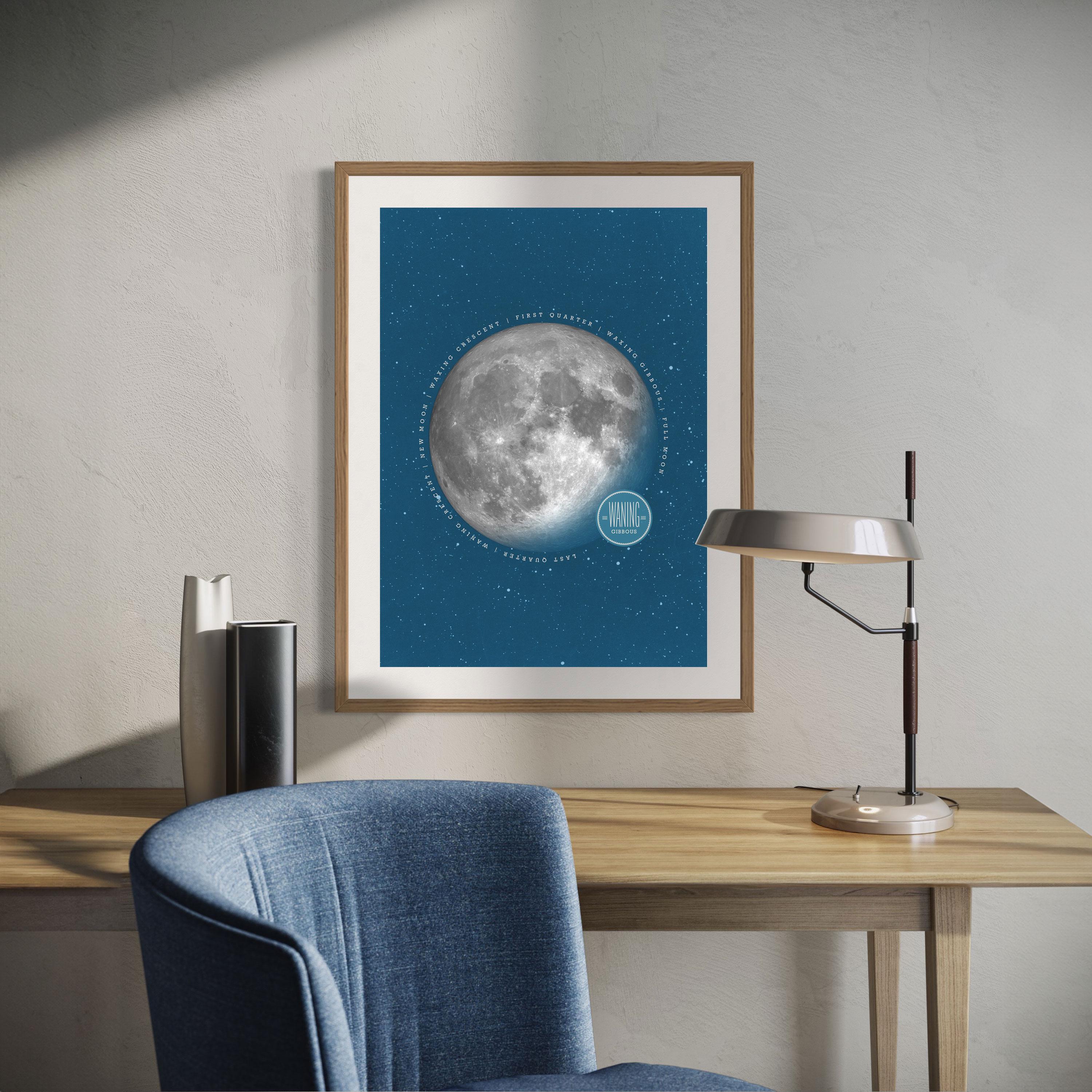 Waning Gibbous, Lunar Cycle, Moon Phase, Sophisticated Aesthetic ...