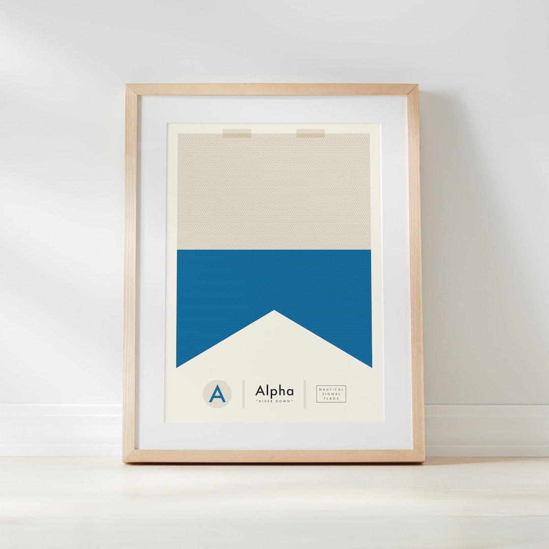 A for Alpha, Nautical Signal Flags by Mark Morton, Sustainably Sourced ...