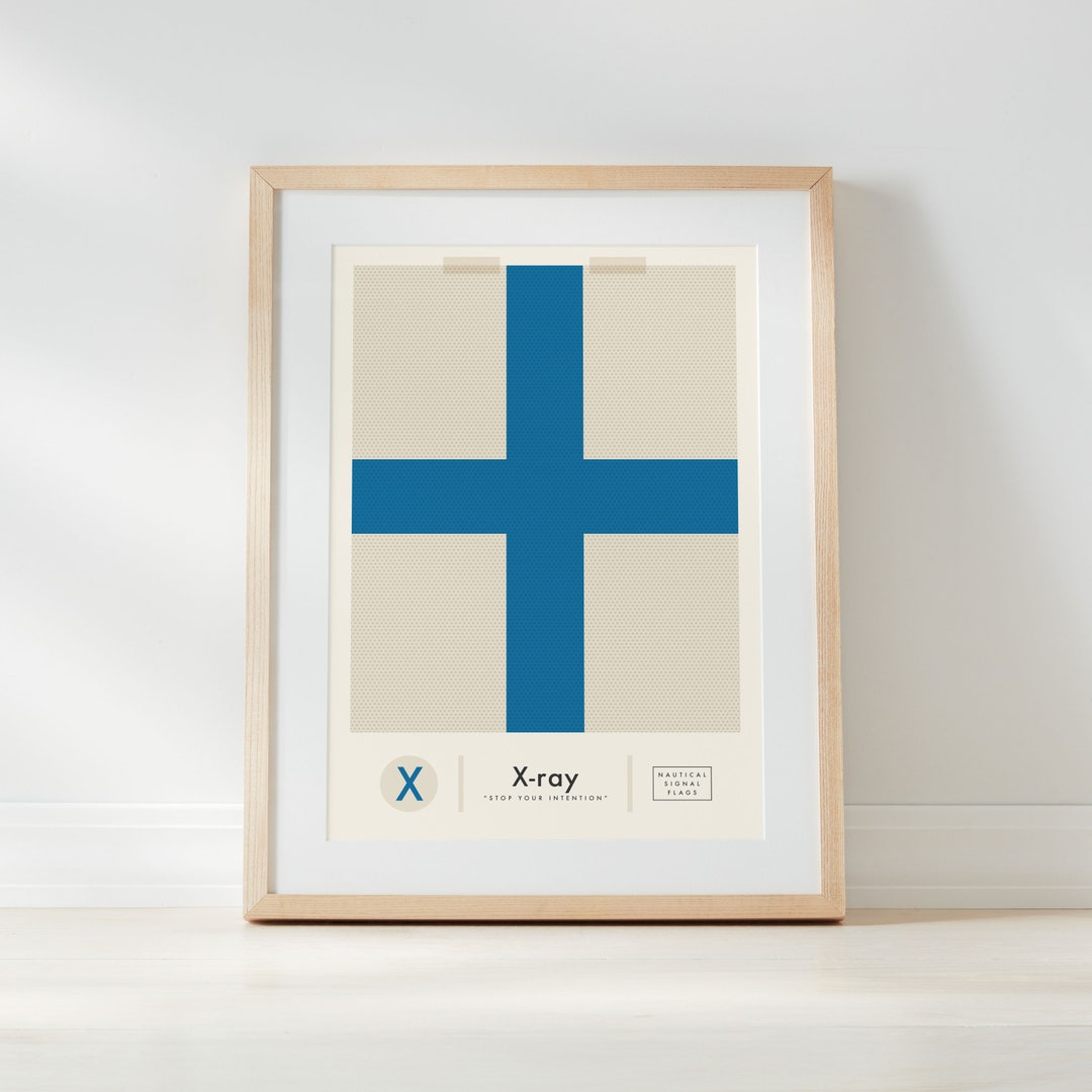 X for X-ray, Nautical Signal Flags by Mark Morton, Sustainably Sourced ...