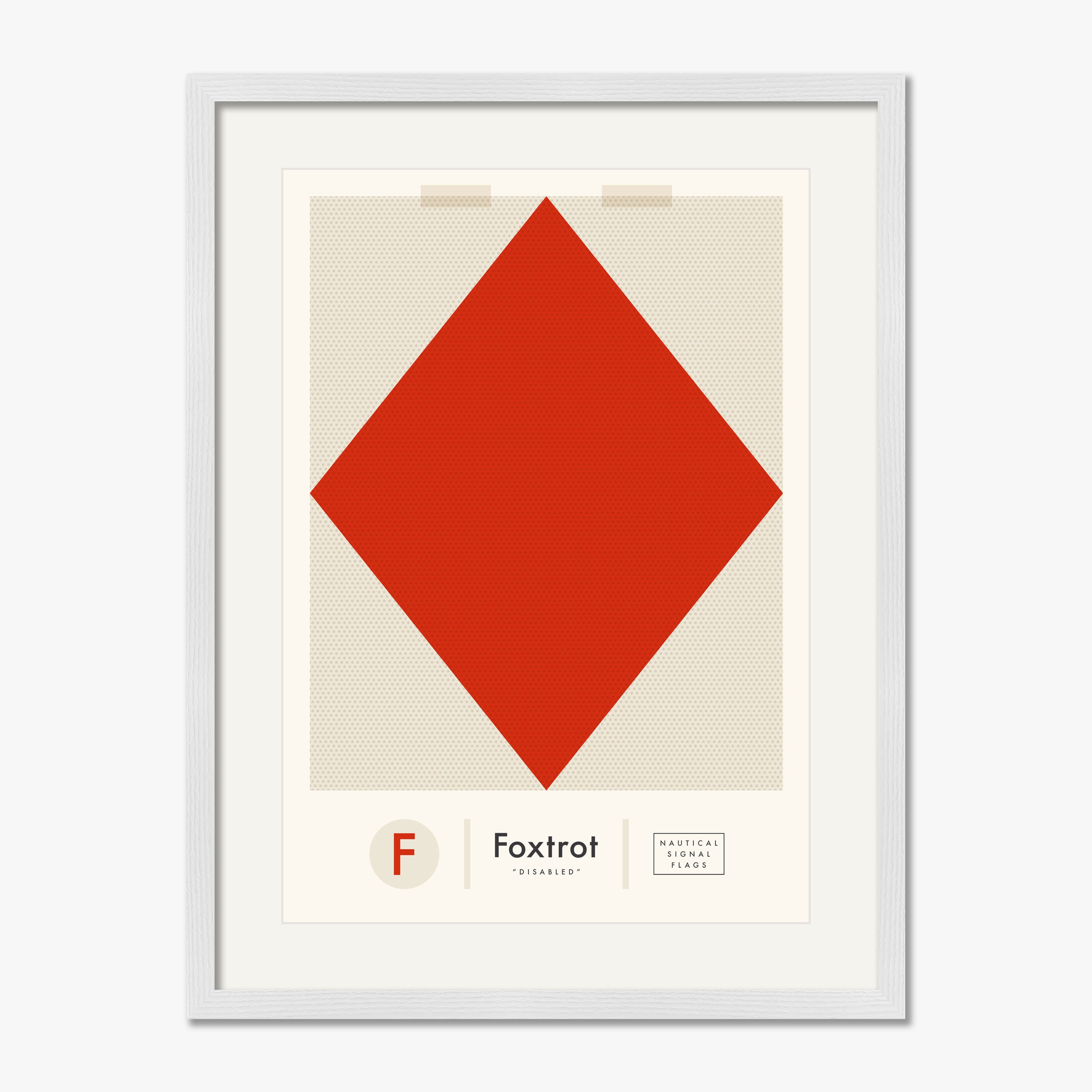 F for Foxtrot, Nautical Signal Flags by Mark Morton, Sustainably ...
