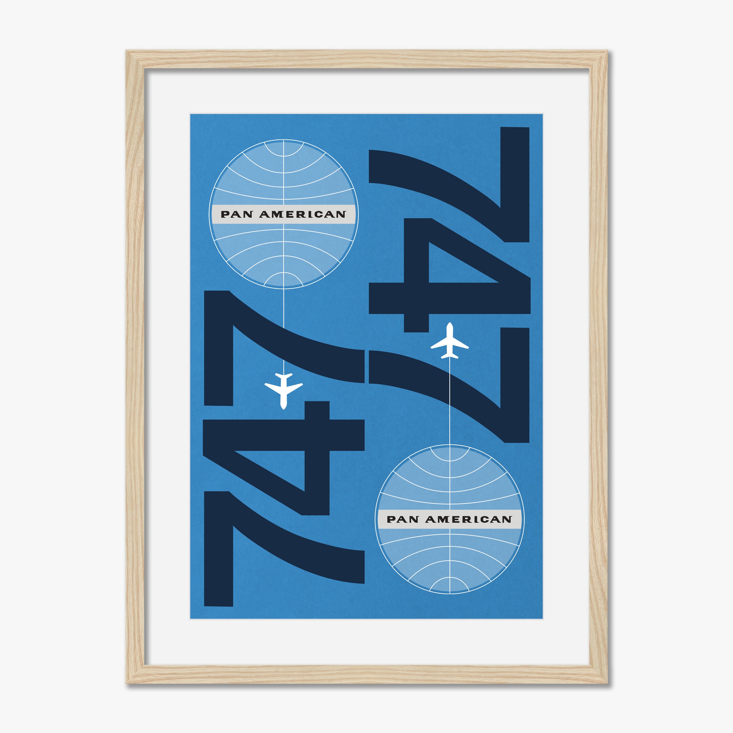 Retro Pan Am Travel Poster #1, Vintage Tourism, Sustainably Sourced ...