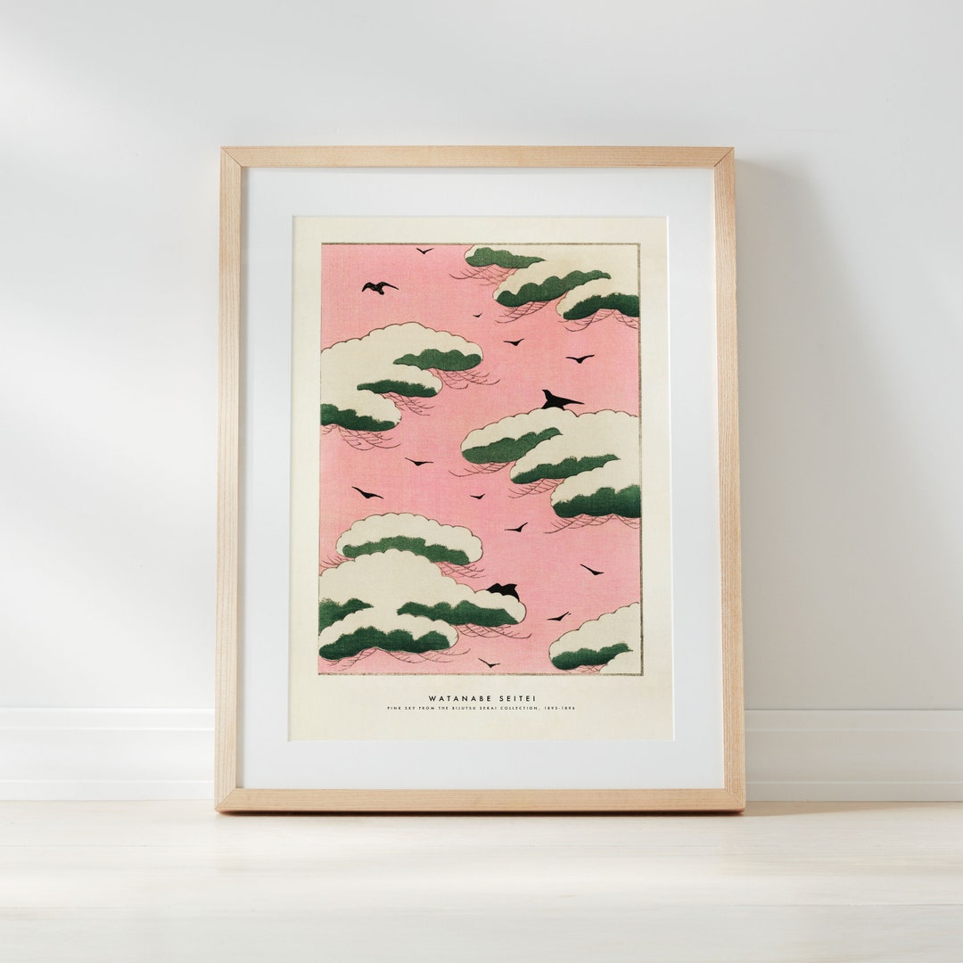Pink Sky by Watanabe Seitei for Bijutsu Sekai, Sustainably Sourced ...