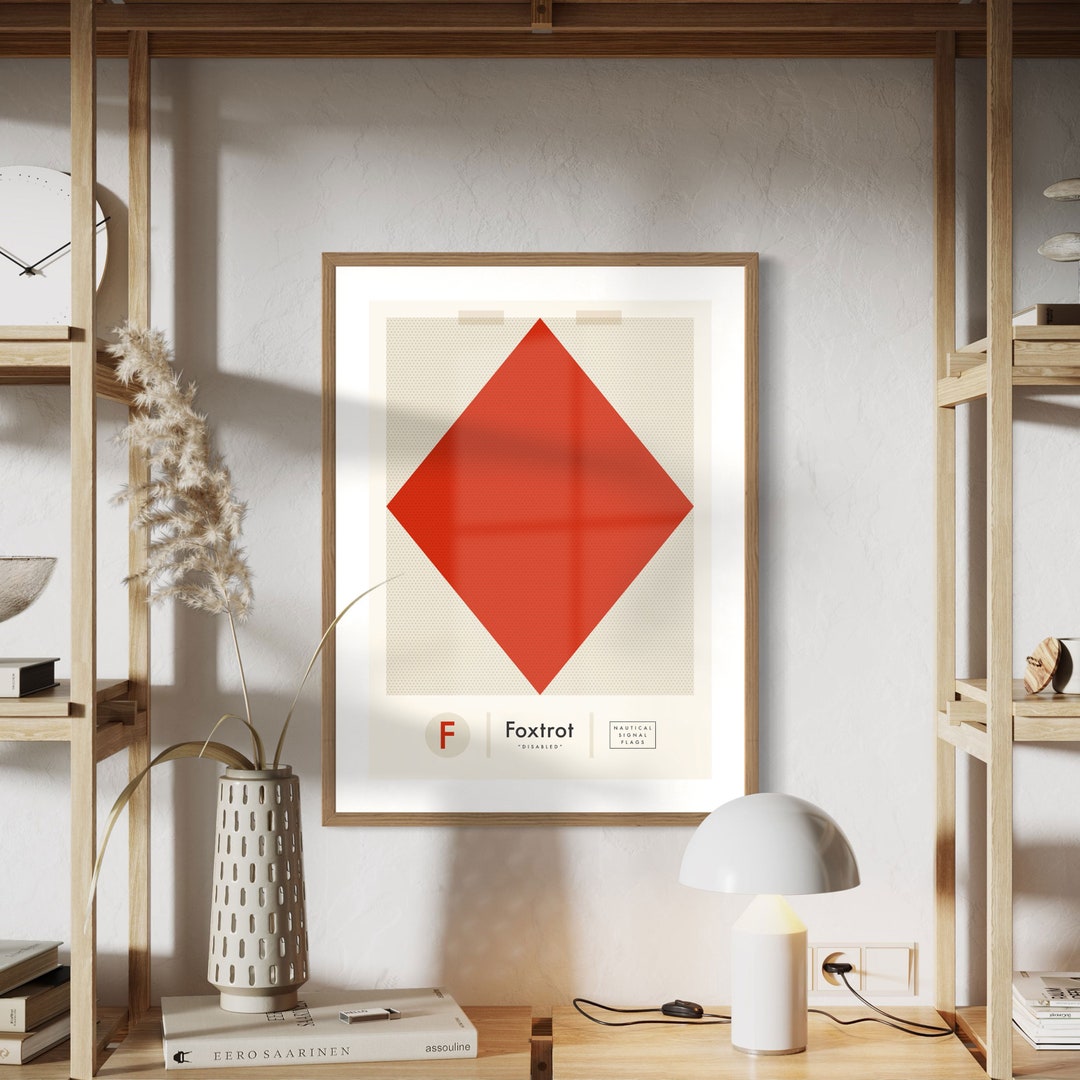 F for Foxtrot, Nautical Signal Flags by Mark Morton, Sustainably ...
