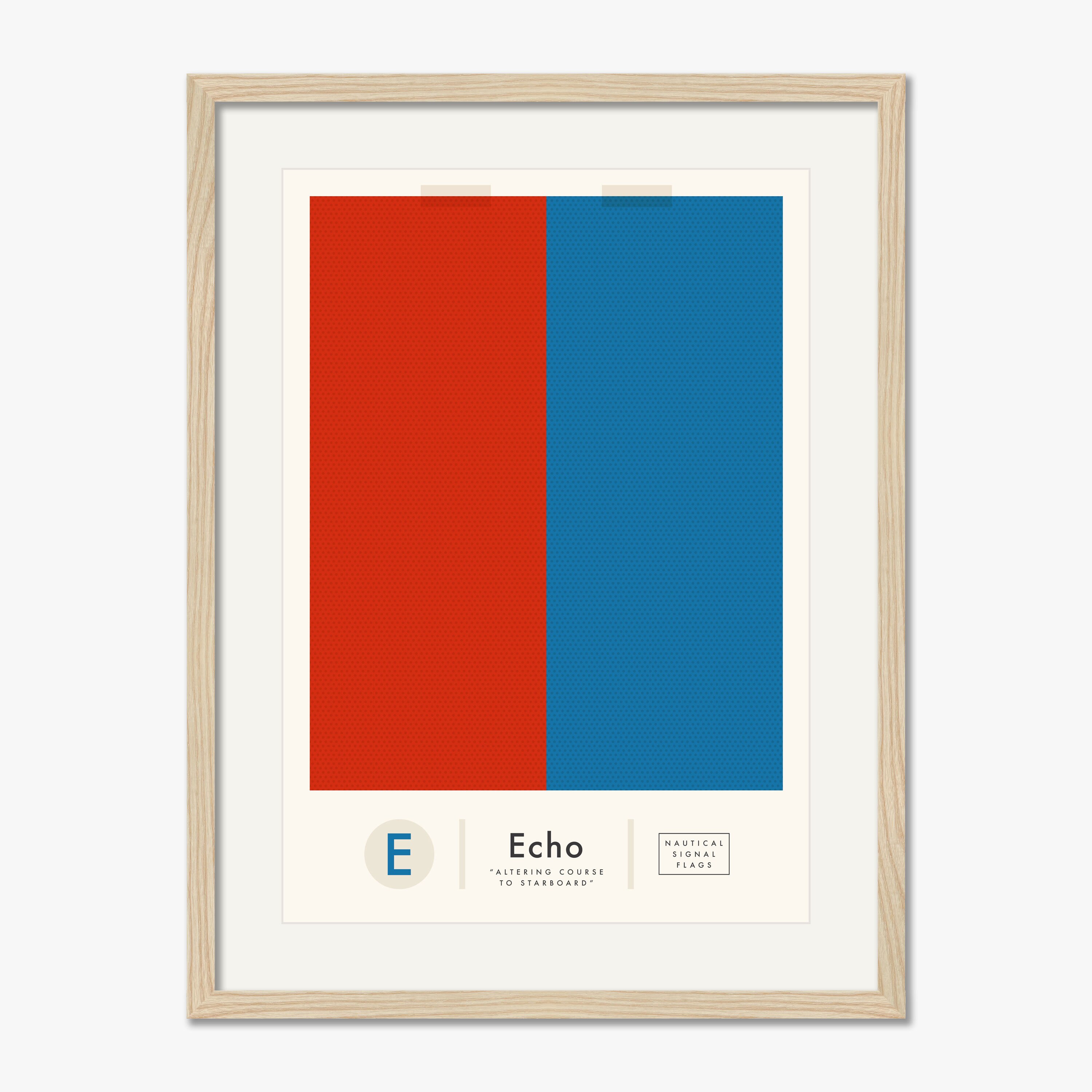 E for Echo, Nautical Signal Flags by Mark Morton, Sustainably Sourced ...