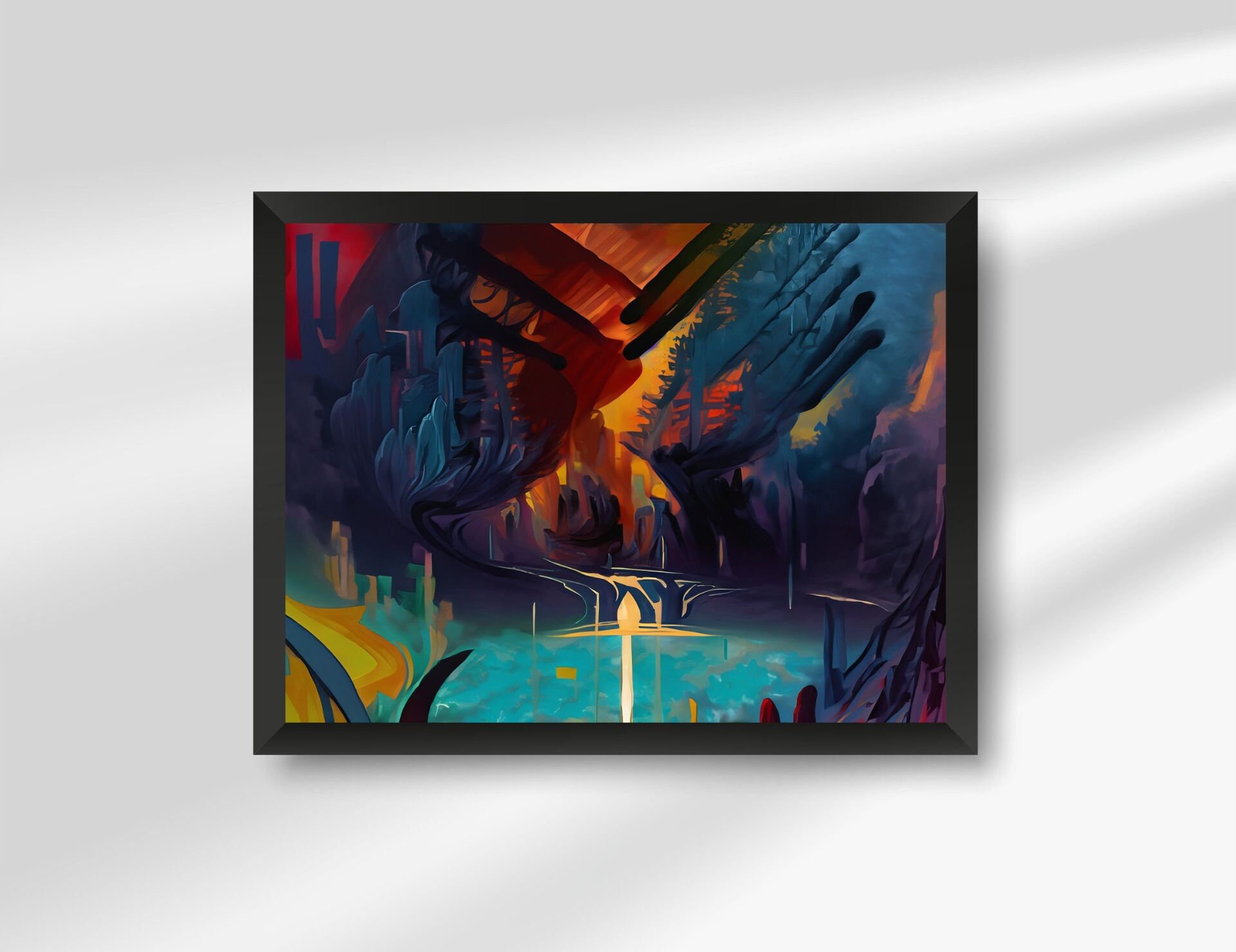Modern Digital Wall Art Abstract Prints for Contemporary Homes ...