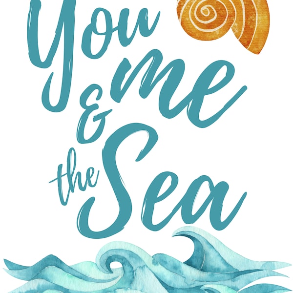 You Me and the Sea - Etsy