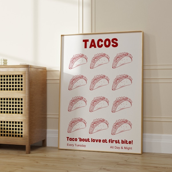 Taco Poster - Etsy
