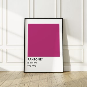 Pantone Color of the Year, PANTONE 2024 Print, Pantone VERY BERRY ...