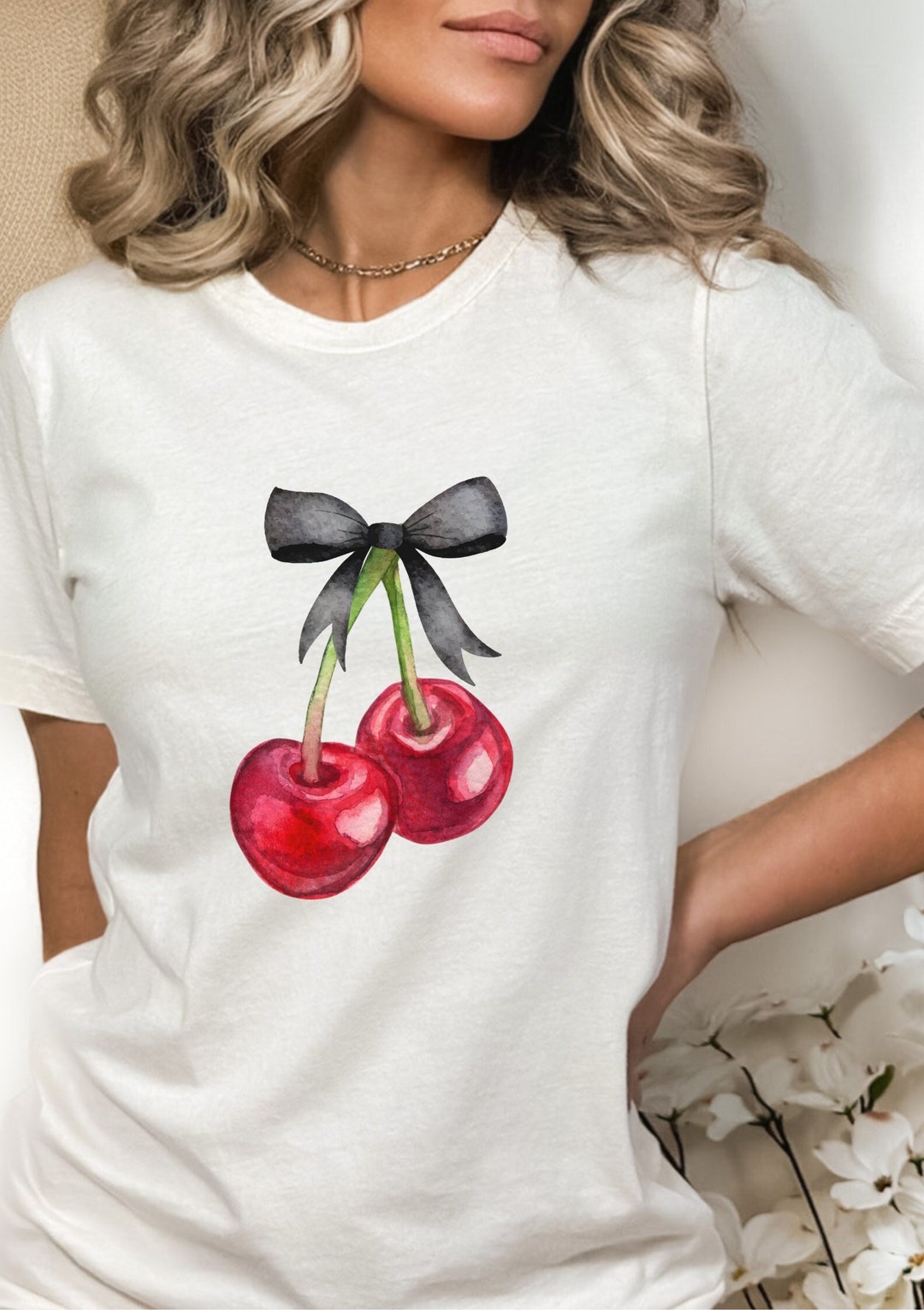 Cherry Bow Png, Watercolor Cherry Bow Png, Cherry Bow Svg, Cherry Svg ...