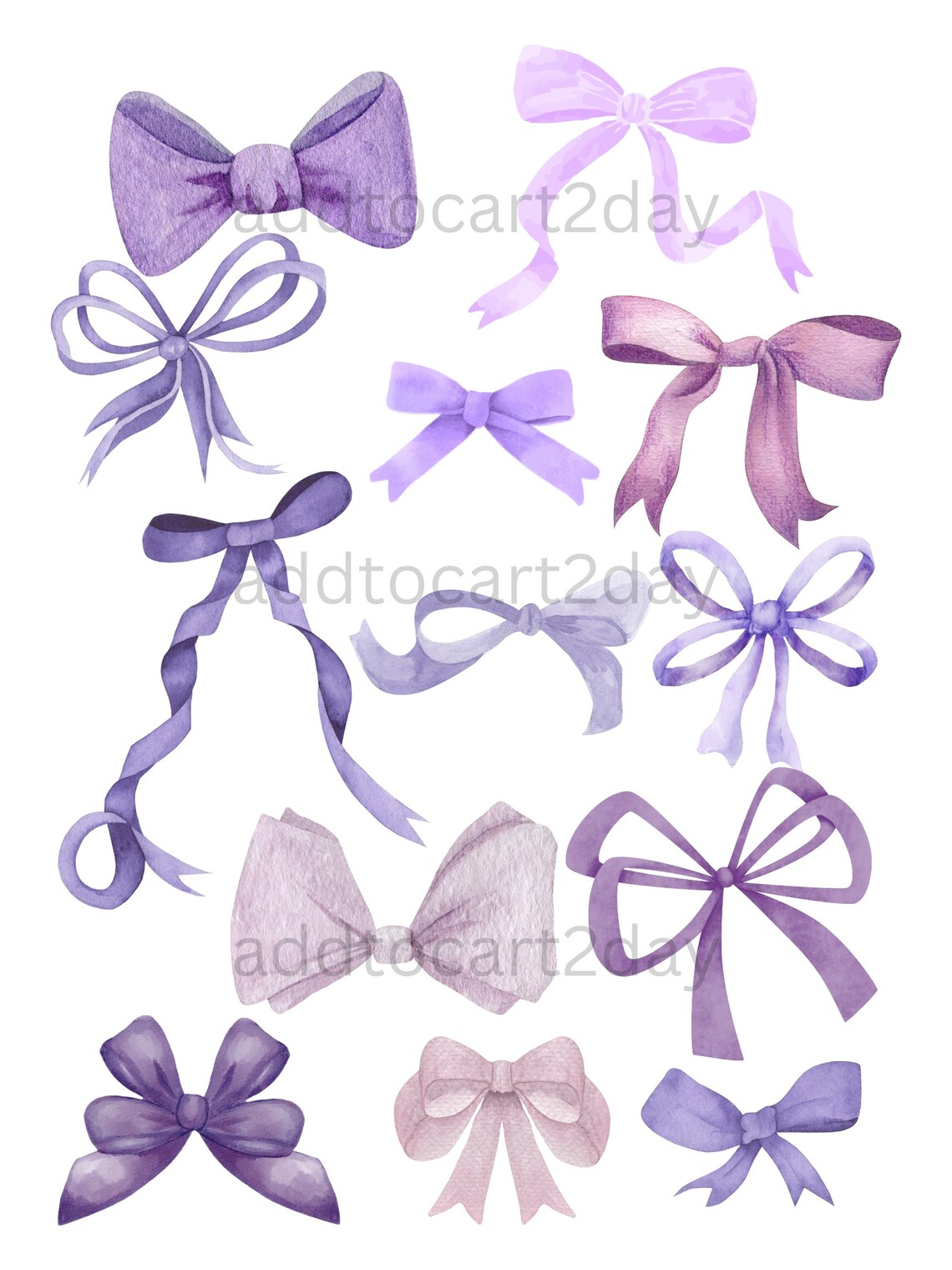 Purple Bows PNG, Purple Bow SVG, Coquette Bows Png, Trendy Aesthetic ...