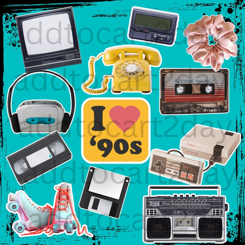 90s Png, 90's Vibes Png, 90s Kid Png, Sublimation Design, Retro 90s Png ...