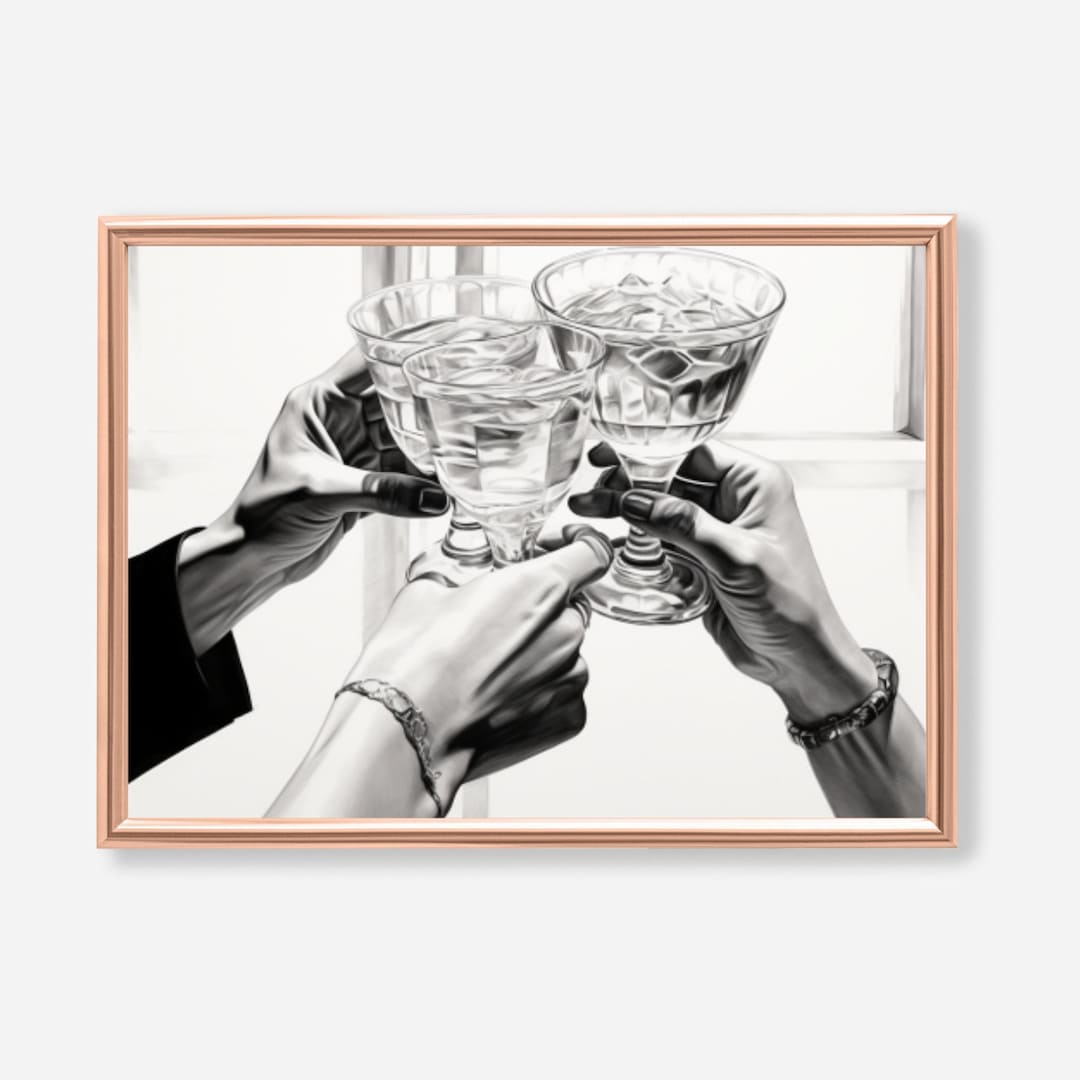 Cheers Print | Bar Cart Wall Decor | Cheers Sign | Cheers Printable ...