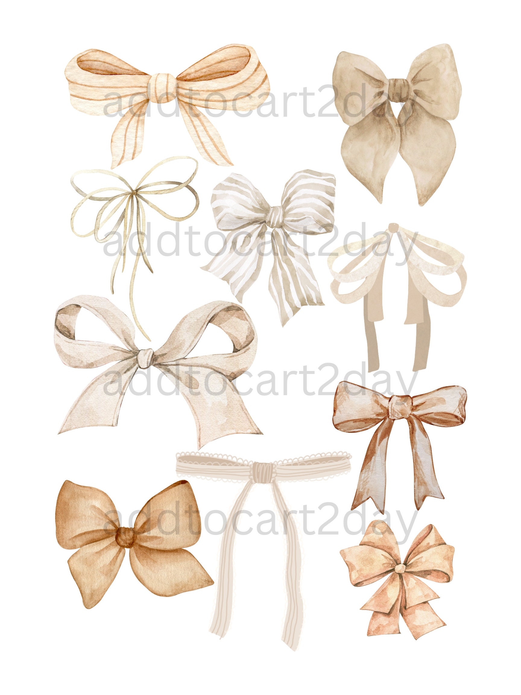 Neutral Bows PNG, Neutral Bow SVG, Coquette Bows Png, Trendy Aesthetic ...