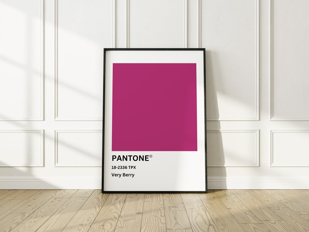 Pantone Color of the Year, PANTONE 2024 Print, Pantone VERY BERRY ...
