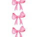 Three Pink Bows Print, Digital Download, Grandmillennial Wall Art ...