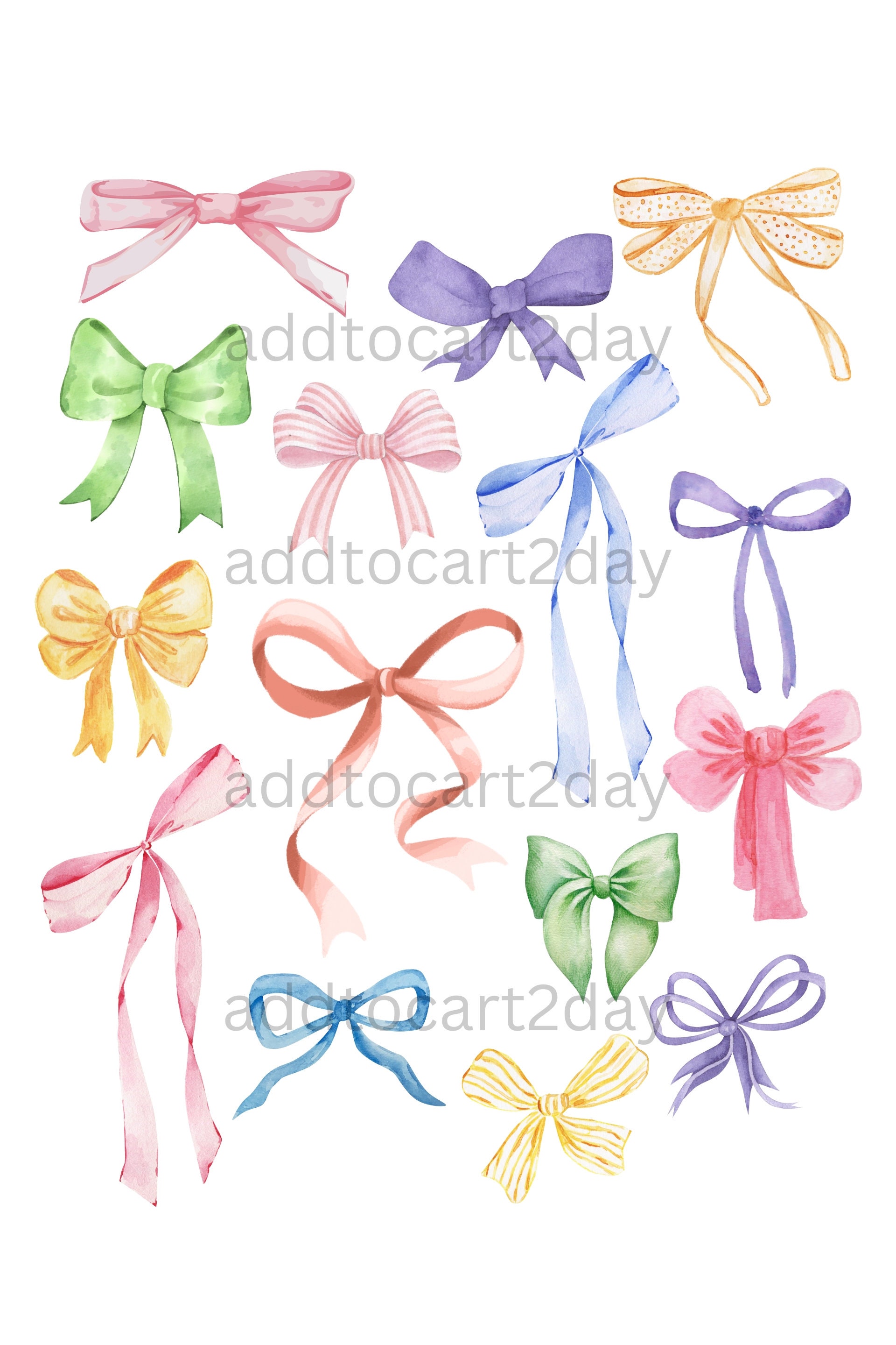 Pastel Bows PNG, Pastel Bows SVG, Coquette Bows Png, Trendy Aesthetic ...