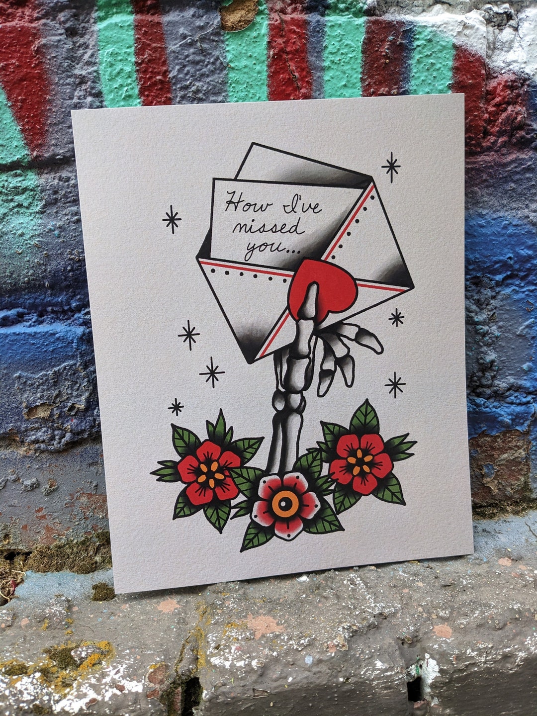 The Gaslight Anthem "positive Charge" Inspired" 8X10 Print - Tattoo ...