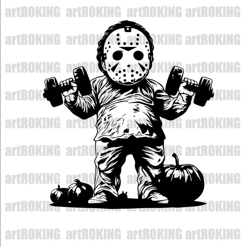 Jason Voorhees SVG Bundle, Halloween Horror Clipart, Printable Vector ...