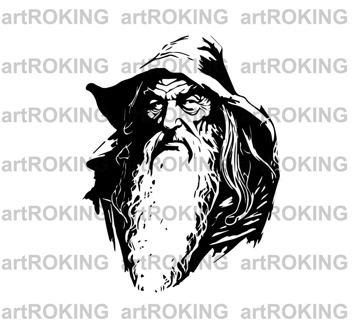 Lord of the Rings SVG, Gandalf Svg, Hobbit SVG, Lord of the Ring Cut ...