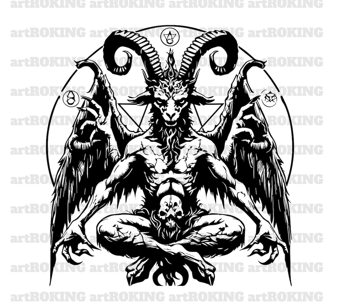 Baphomet Svg, Baphomet Shirt, Baphomet Vector, Baphomet Printable ...