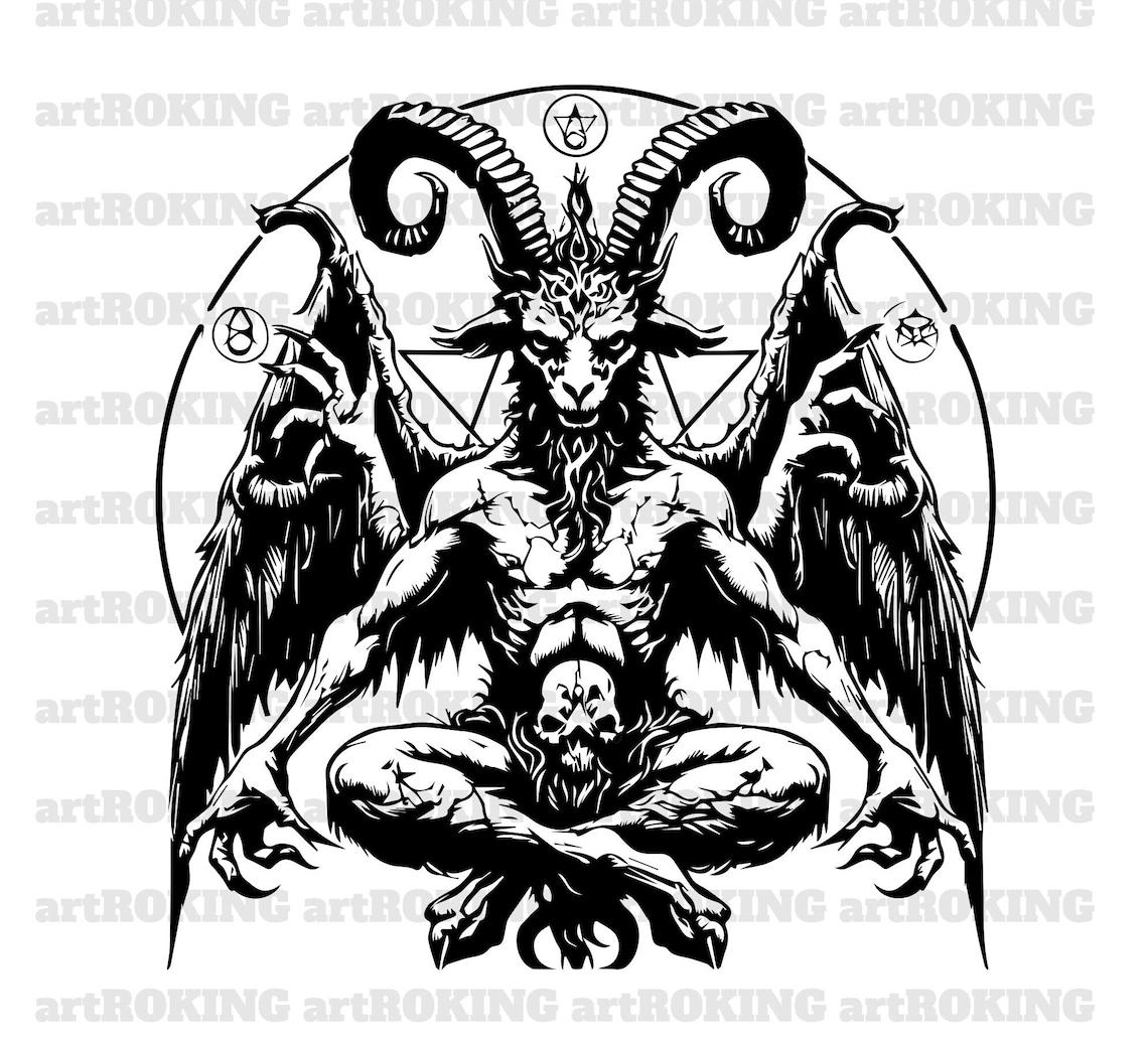 Baphomet Svg, Baphomet Shirt, Baphomet Vector, Baphomet Printable ...