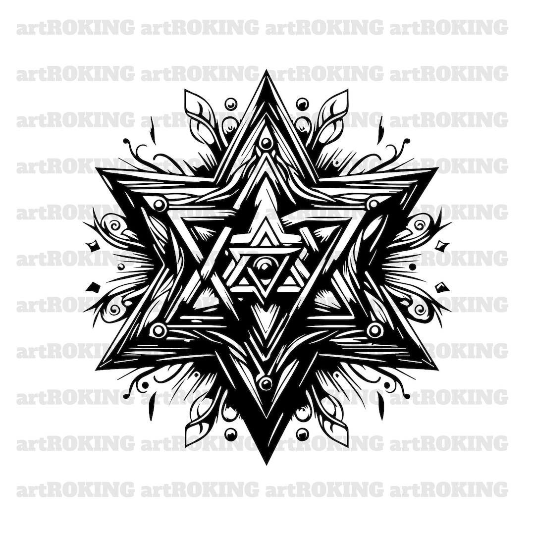 Star of David Svg, Star of David T-shirt, Star of David Vector, Star of ...