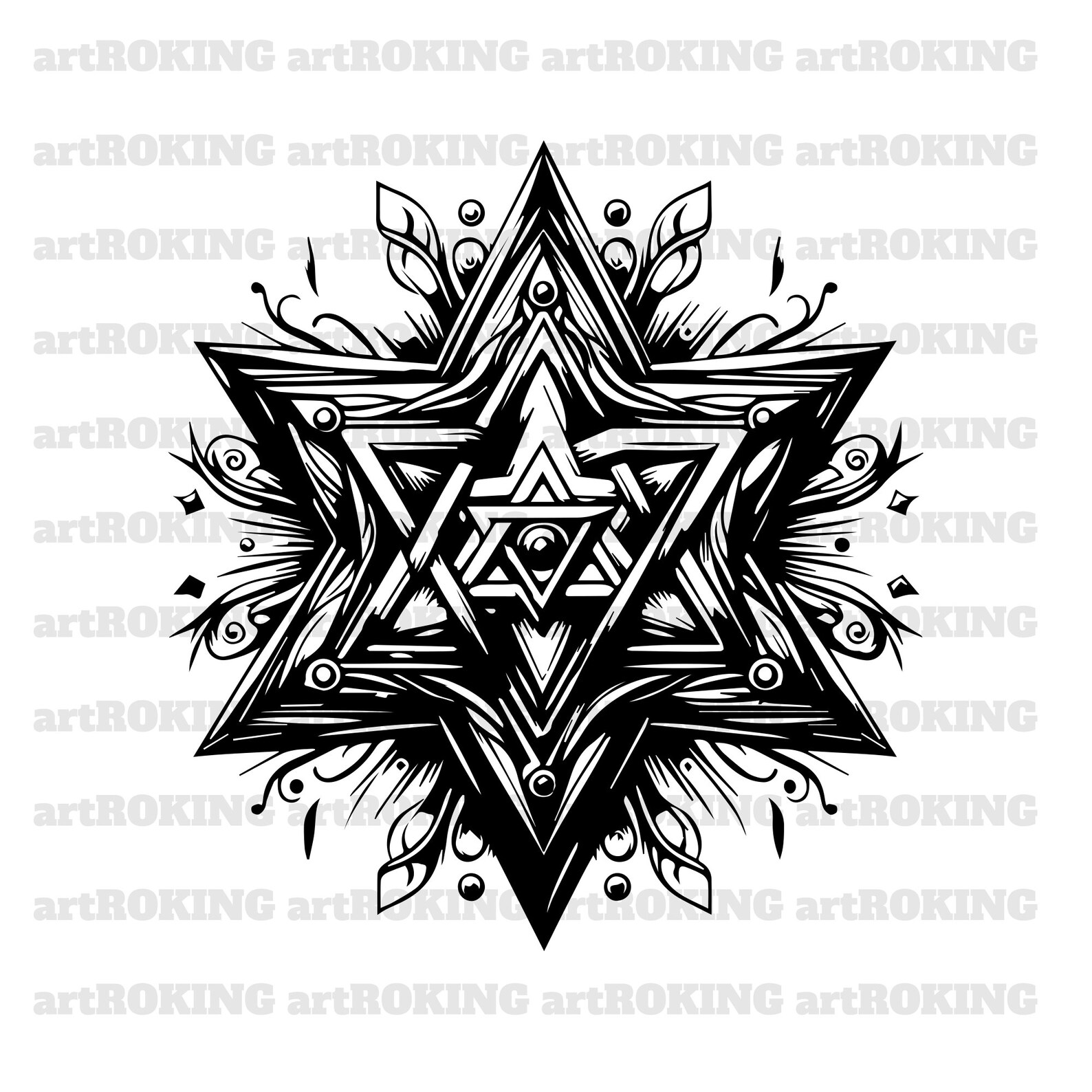 Star of David Svg, Star of David T-shirt, Star of David Vector, Star of ...