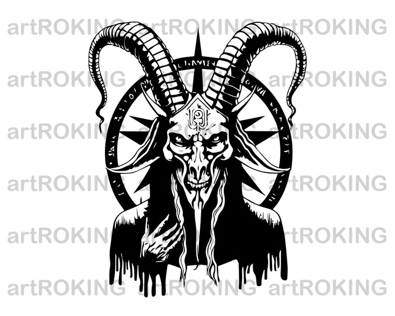 Baphomet Svg, Baphomet Shirt, Baphomet Vector, Baphomet Printable ...