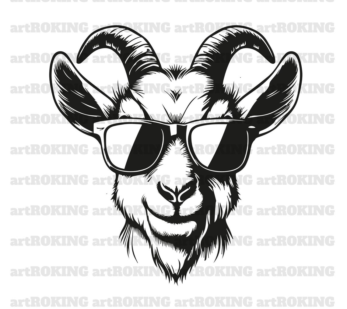 Goat Svg, Goat T-shirt, Goat Vector, Goat Tattoo, Goat Printable, Goat ...