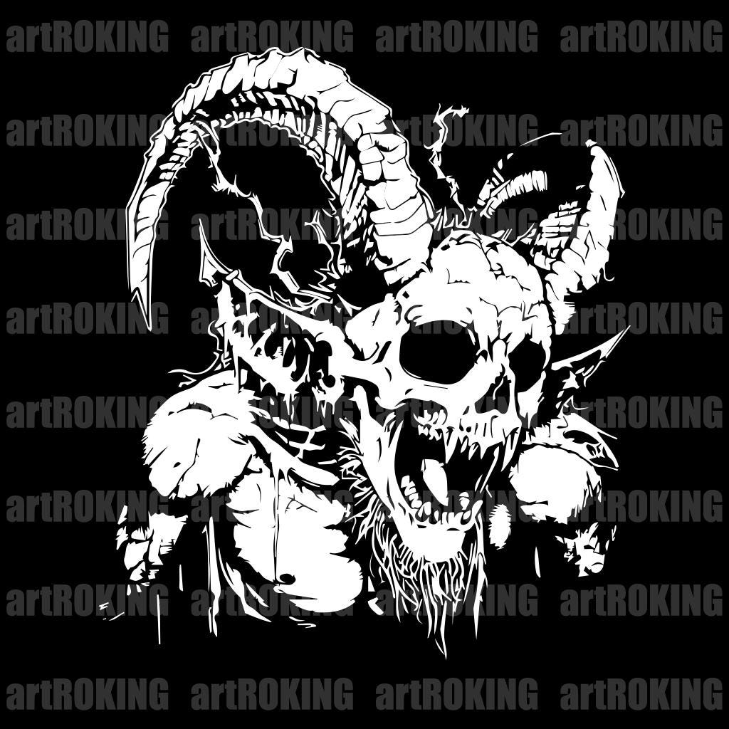 Devil Digital Tattoo Design - Instant Download, Printable Tattoo, DIY ...