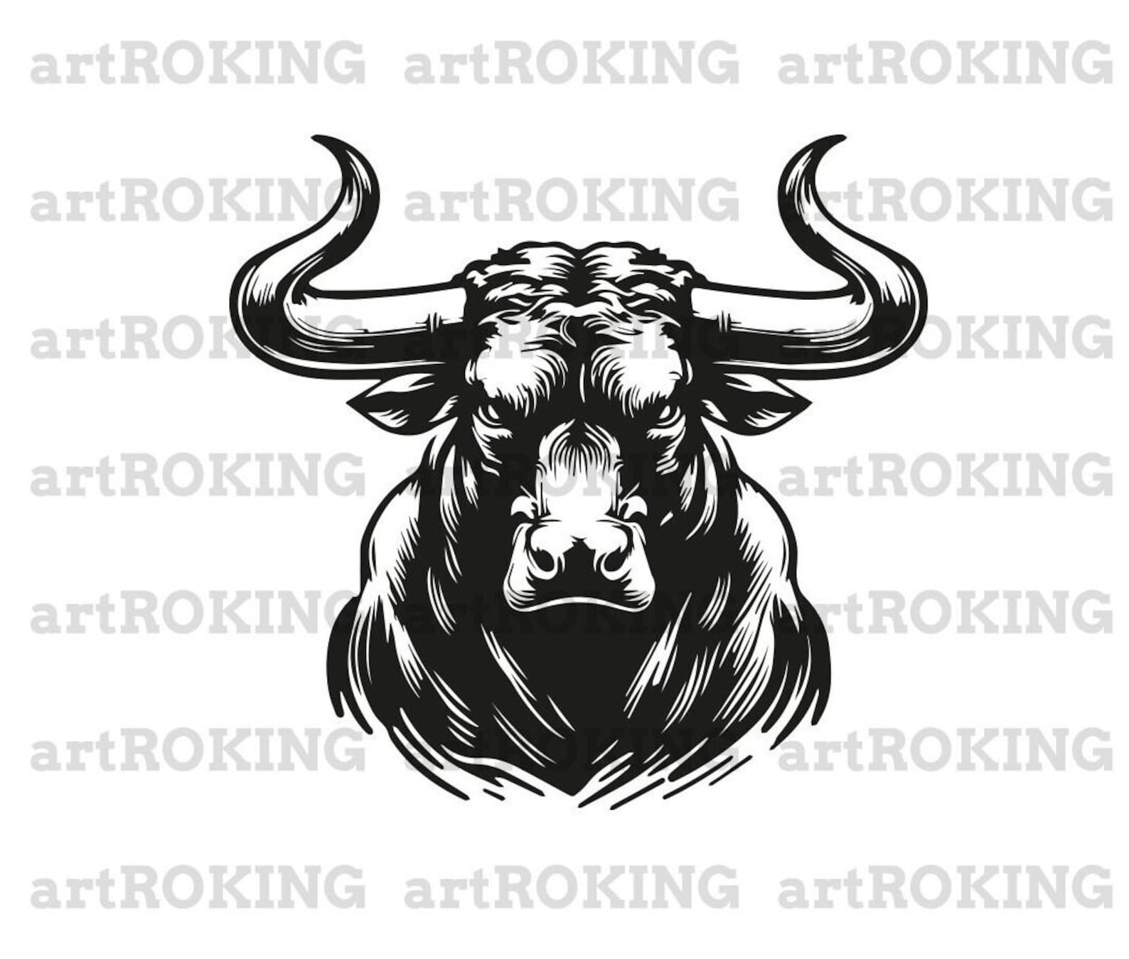 Bull Svg, Bull T-shirt, Bull Vector, Bull Tattoo, Bull Printable, Bull ...