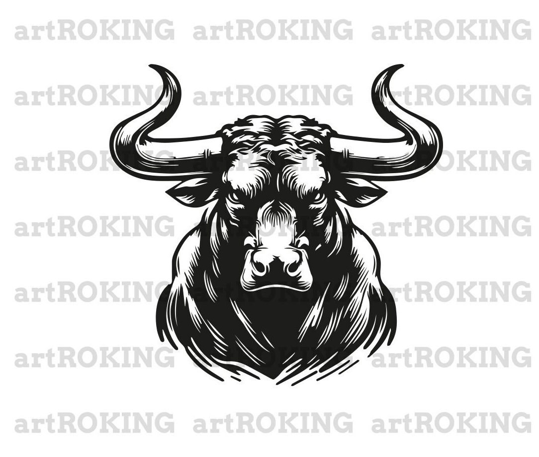 Bull Svg, Bull T-shirt, Bull Vector, Bull Tattoo, Bull Printable, Bull ...