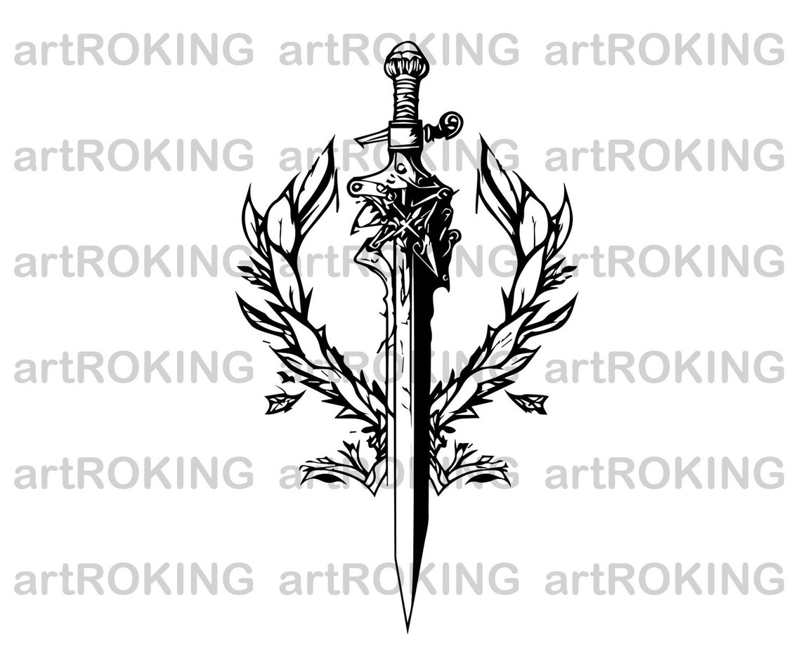 Sword Svg, Sword T-shirt, Sword Vector, Sword Printable, Sword Gothic ...
