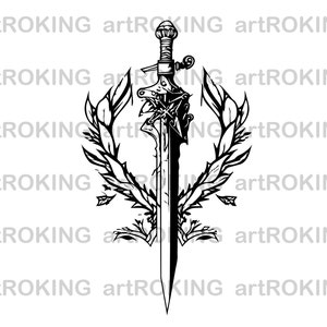 Sword Svg, Sword T-shirt, Sword Vector, Sword Printable, Sword Gothic ...