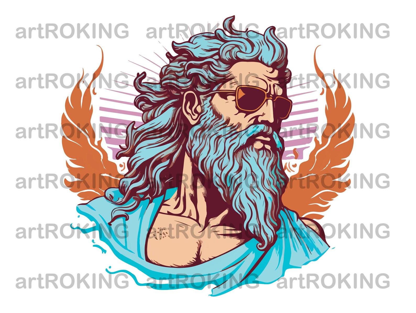Zeus SVG, Zeus T-shirt Design, Zeus Printable, Zeus Vector, Zeus ...