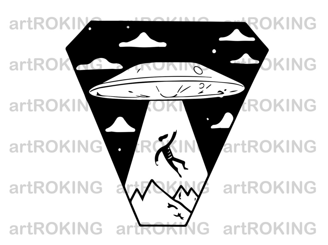 UFO SVG, Ufo T-shirt Design, Ufo Printable, Ufo Vector, Ufo Clipart - Etsy