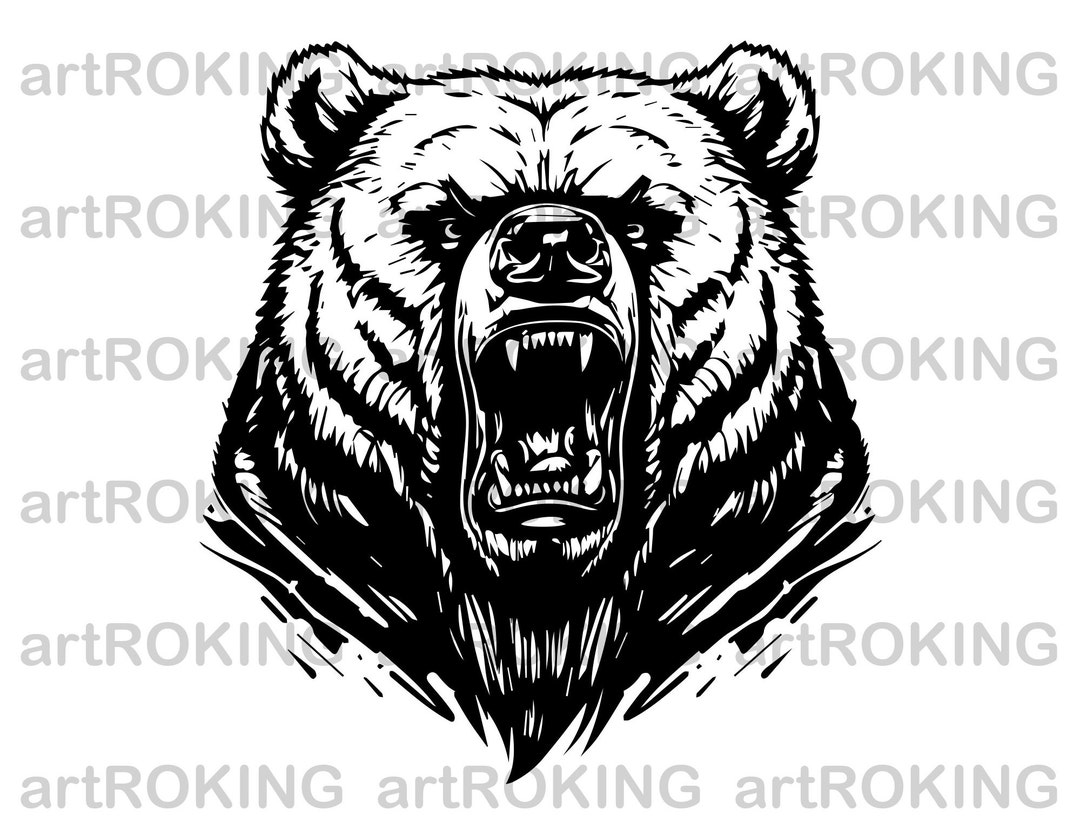 Bear Svg, Bear T-shirt, Bear Vector, Bear Printable, Bear Clipart, - Etsy