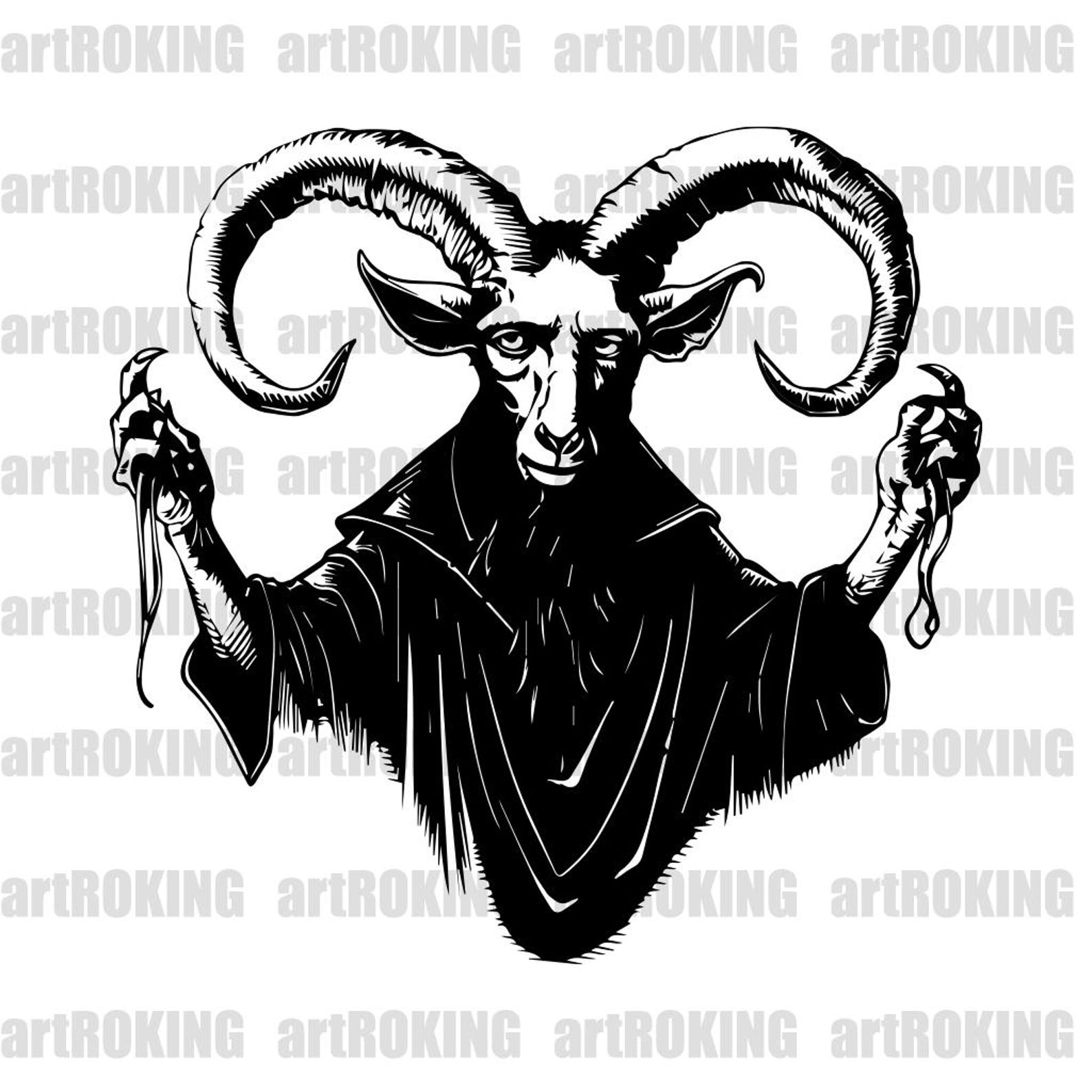 Baphomet Svg, Baphomet Shirt, Baphomet Vector, Baphomet Printable ...