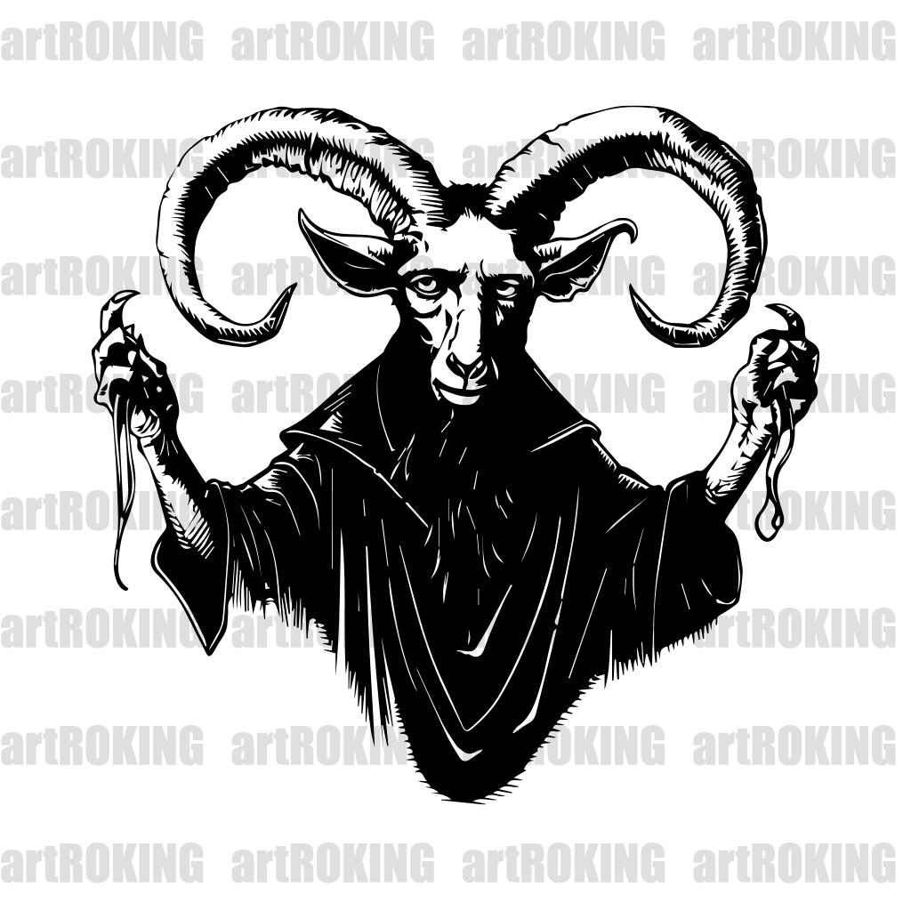 Baphomet Svg, Baphomet Shirt, Baphomet Vector, Baphomet Printable ...