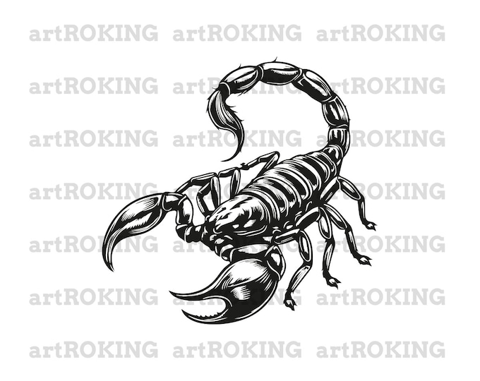 Scorpion | SVG PNG JPG | Danger | Instant Download | Scorpion Svg | T ...