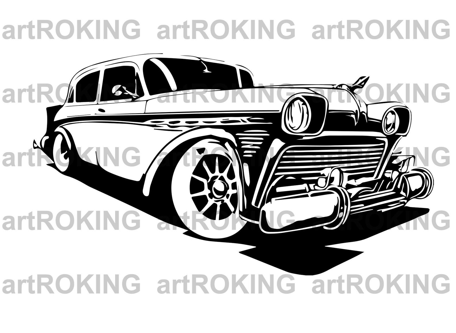 Classic Car SVG, Classic Car T-shirt Design, Classic Car Printable ...