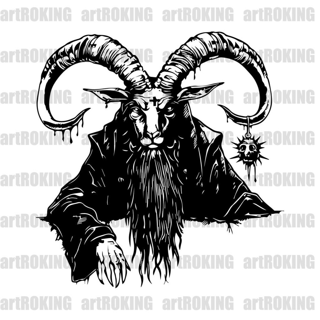 Baphomet Svg, Baphomet Shirt, Baphomet Vector, Baphomet Printable ...