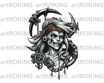 Three Headed Girl Svg Devil Girl Svg Demon Girl Svg - Etsy