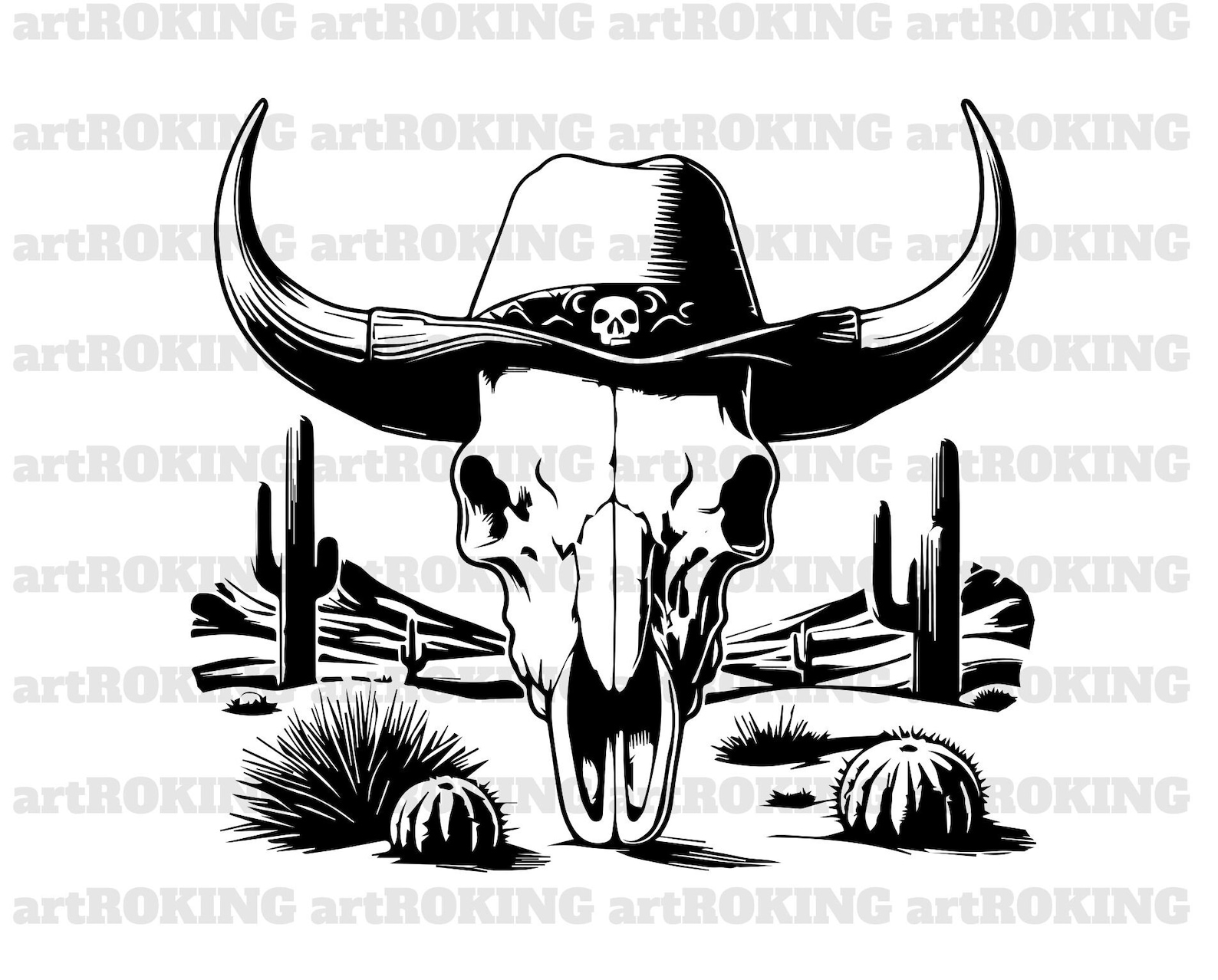 Cow Skull Desert Svg Gothic Svg Skeleton Svg Cow Skull - Etsy