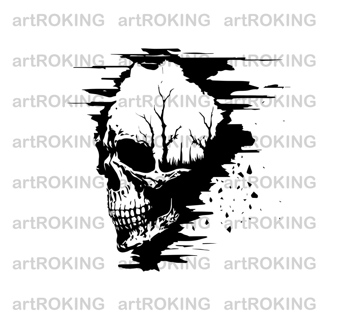 Skull Svg, Gothic Svg, Skeleton Svg, Skull Shirt, Skull Vector, Skull ...
