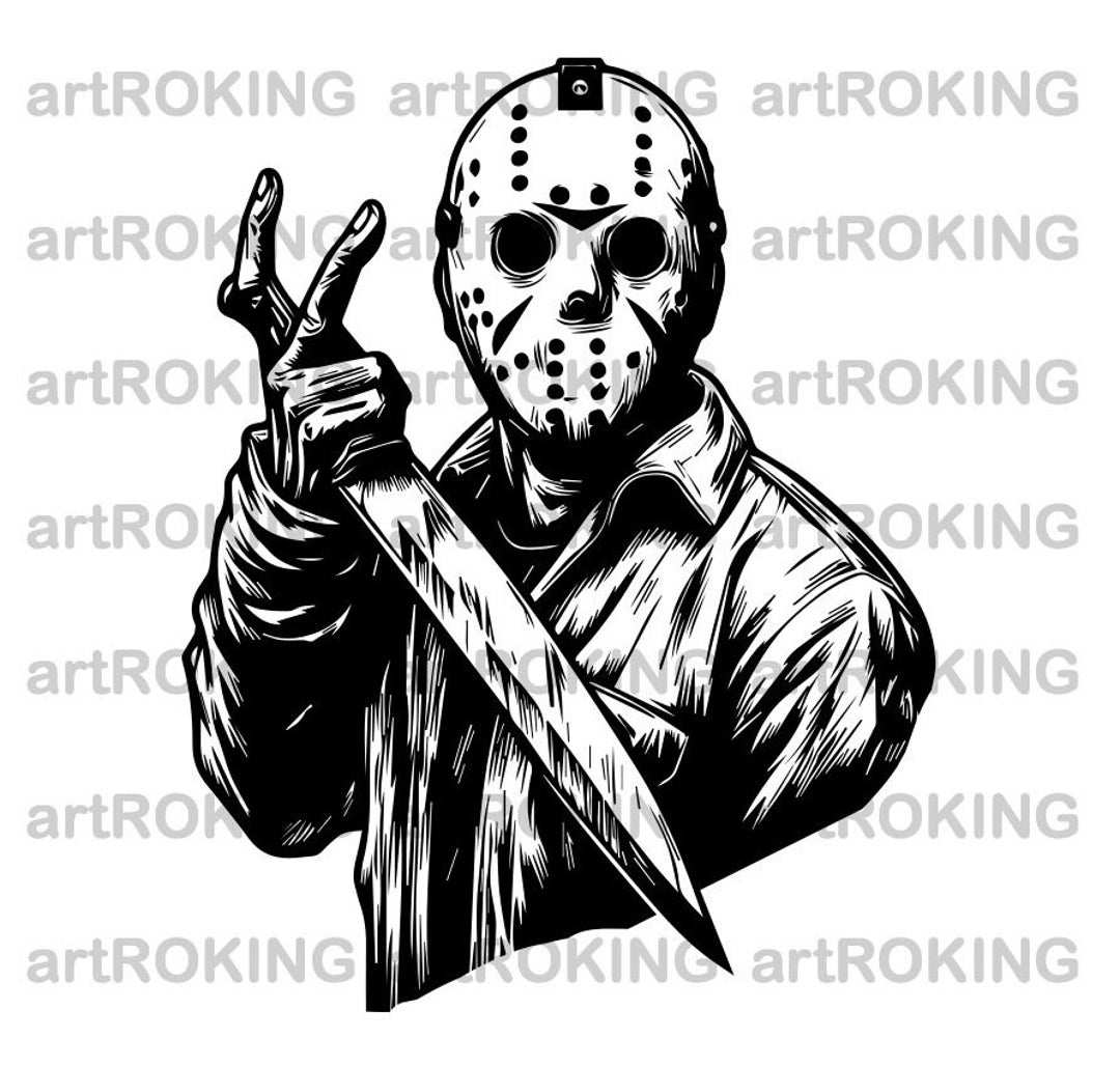 Jason Voorhees Svg, Jason Voorhees Shirt, Jason Voorhees Vector, Jason ...