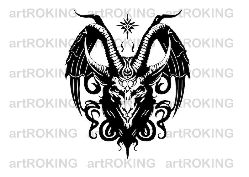 Baphomet Svg, Baphomet Shirt, Baphomet Vector, Baphomet Printable ...