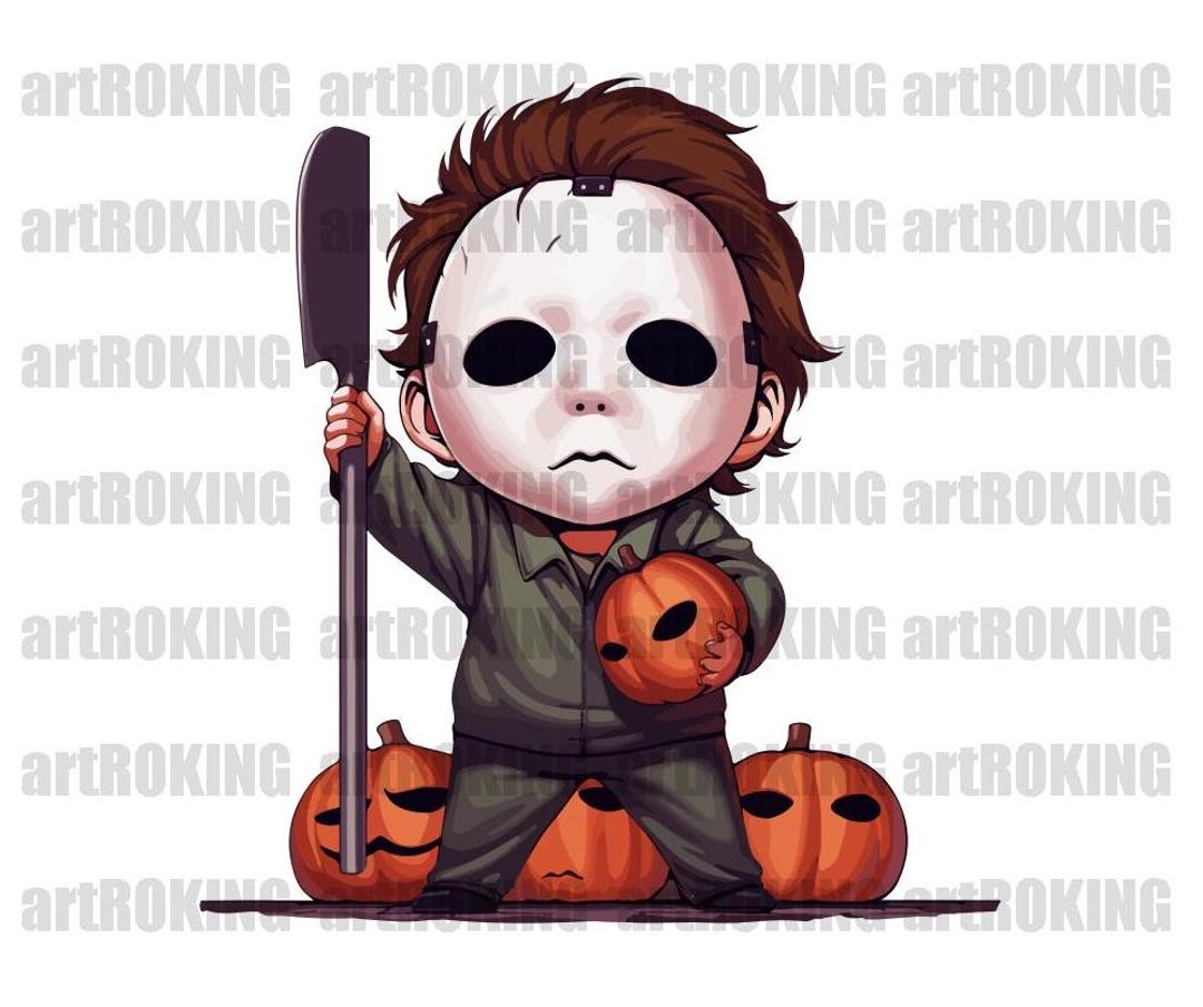Chibi Michael Myers SVG: Halloween Vector Clipart (PNG) - Etsy