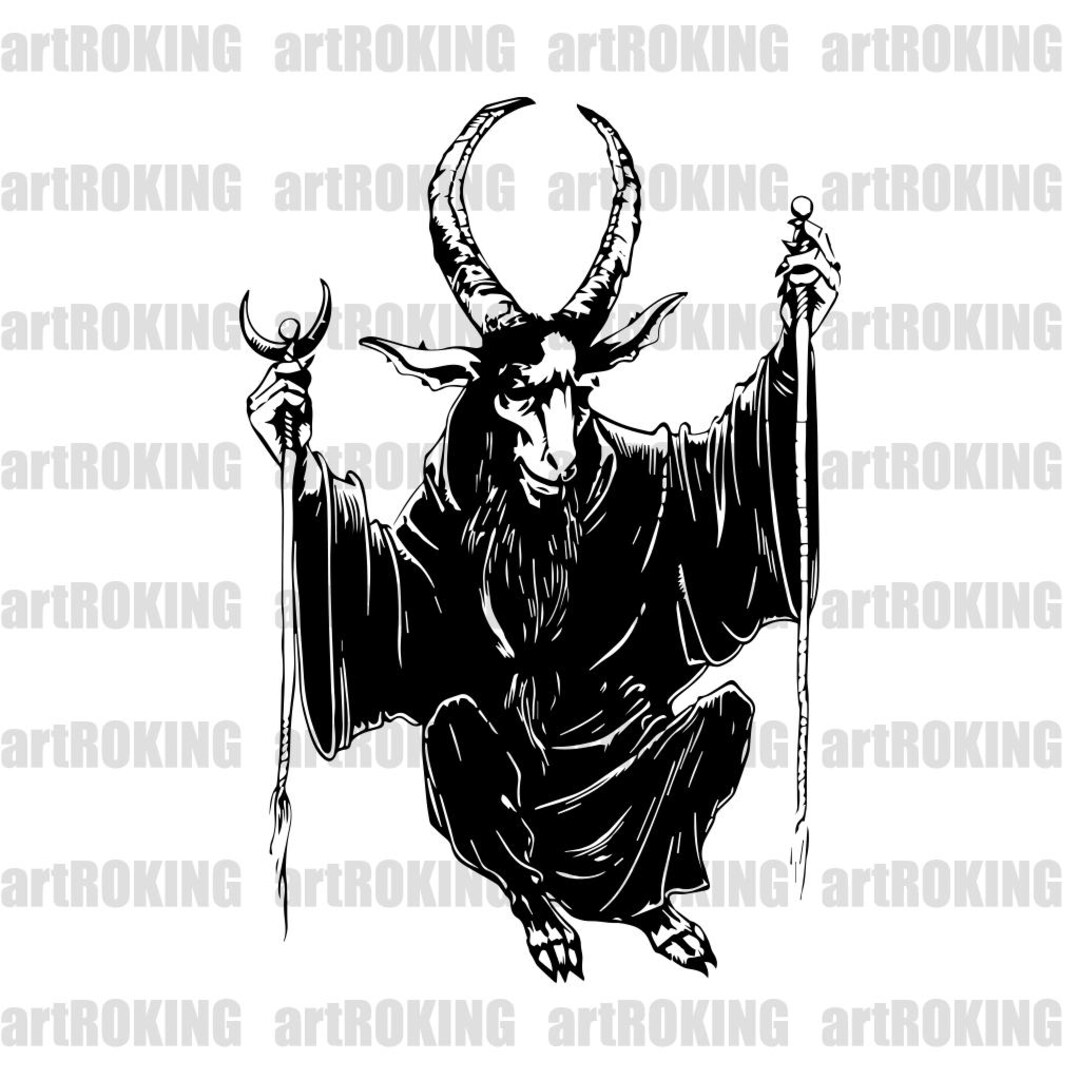 Baphomet Svg, Baphomet Shirt, Baphomet Vector, Baphomet Printable ...