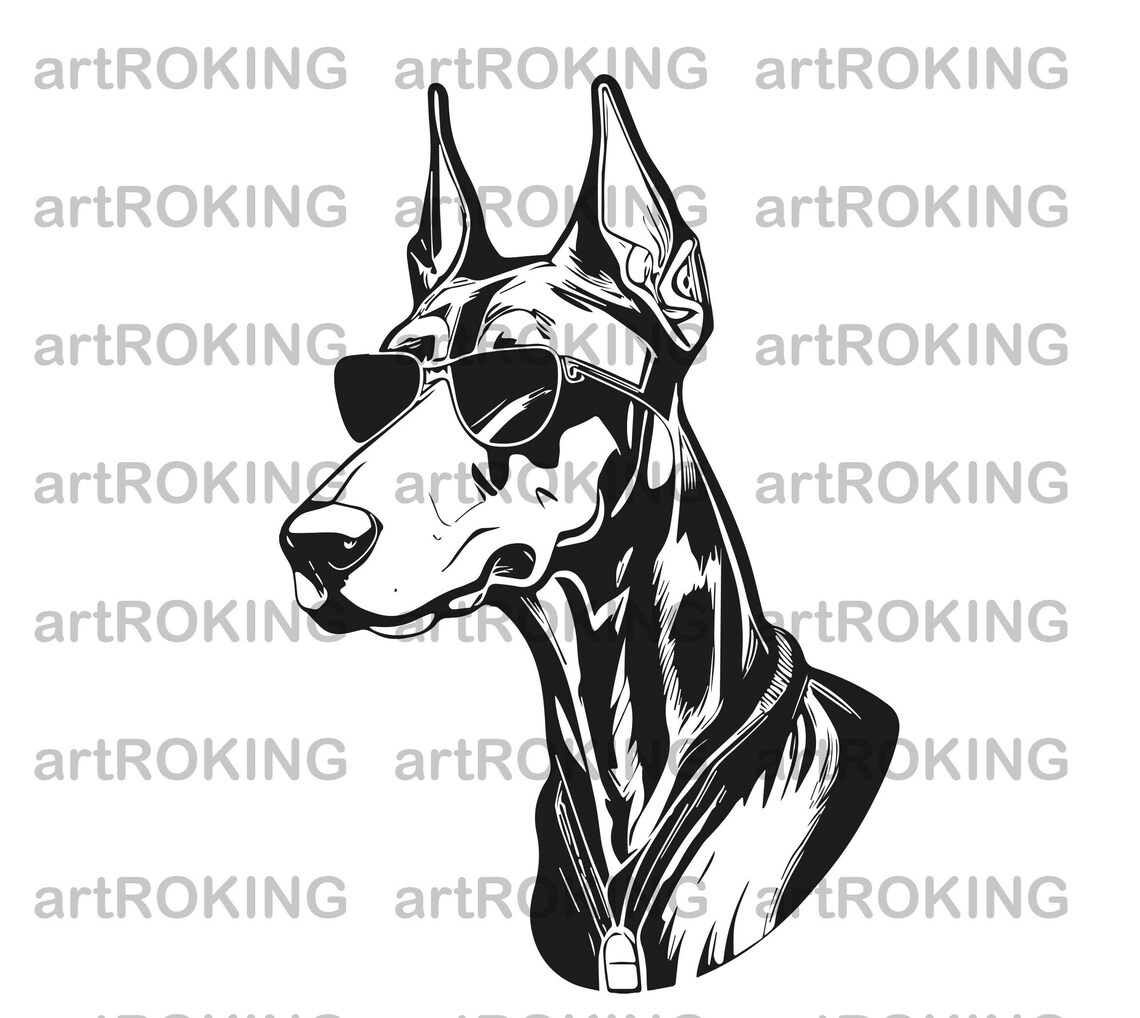 Doberman Svg, Doberman Shirt, Doberman Vector, Doberman Printable ...